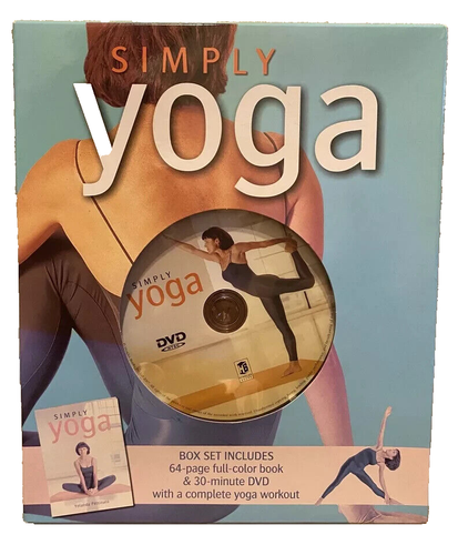Brand New Simply Yoga Box Set 30 Minute DVD & 64 Page Full Color Book ...