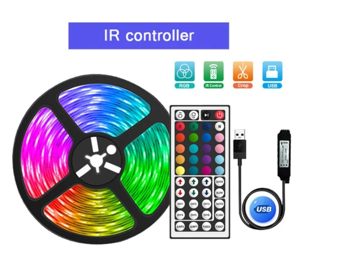 Illuminate Your World: Smart LED Lights with Bluetooth App Control | eBay