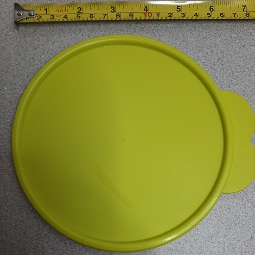Vintage Tupperware Replacement Lid #2541 Butterfly C Tab Yellow Lime ...