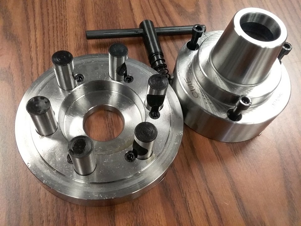5C Collet Chuck with D1-5, D5 semi-finished adapter, Chuck Dia. 5" #5C ...