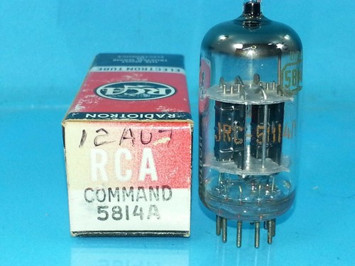 RCA 5814 COMMAND DEEP BLACK PLATE TUBE 1963 BALANCE CONTROL RODS MIL ...