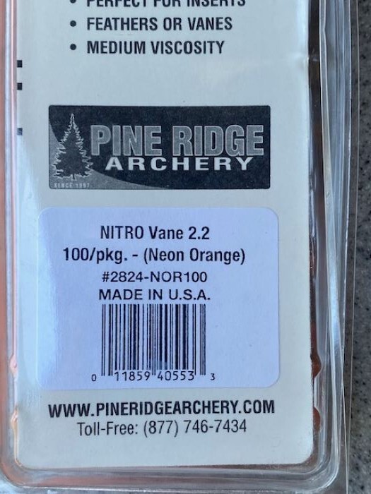 Pine Ridge NITRO VANES 2.2 inches 200 count | eBay