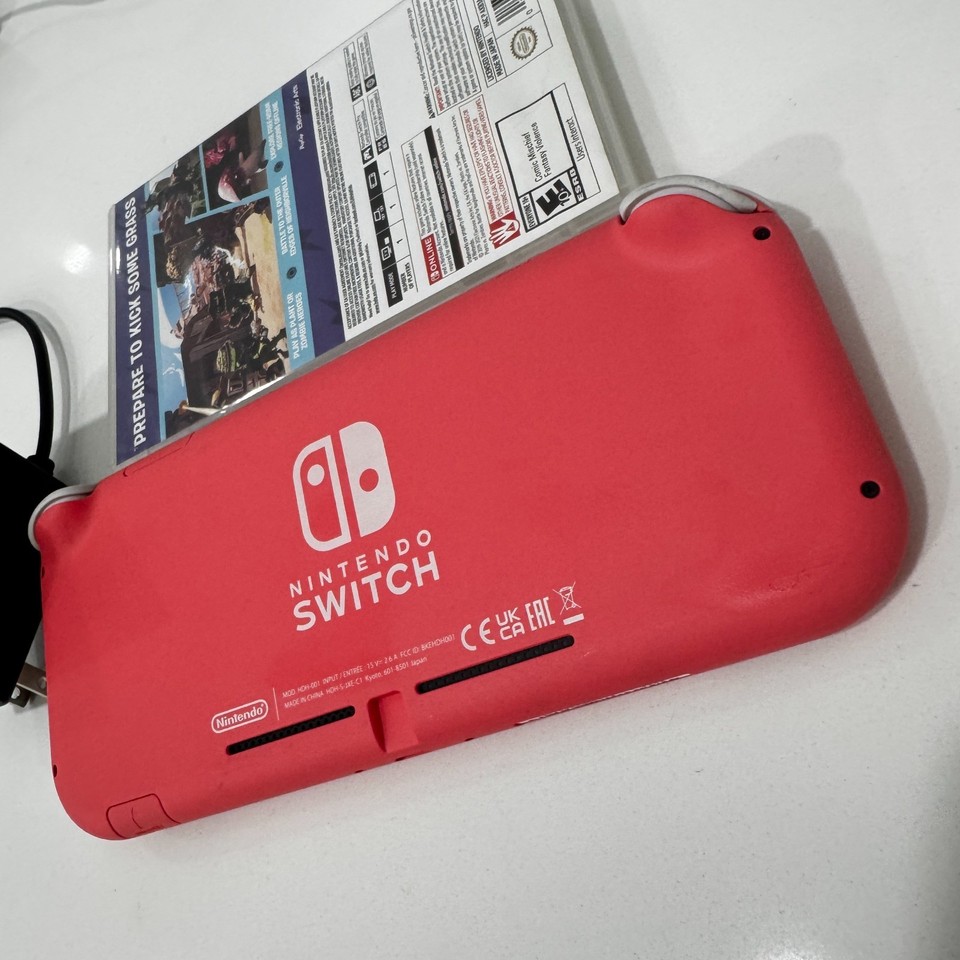 Nintendo Switch Lite Handheld Game Console HDH-001 Coral + Plants Vs ...