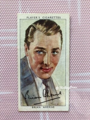 BRIAN AHERNE cigarette card 1930s Players film star actor N24 | eBay UK