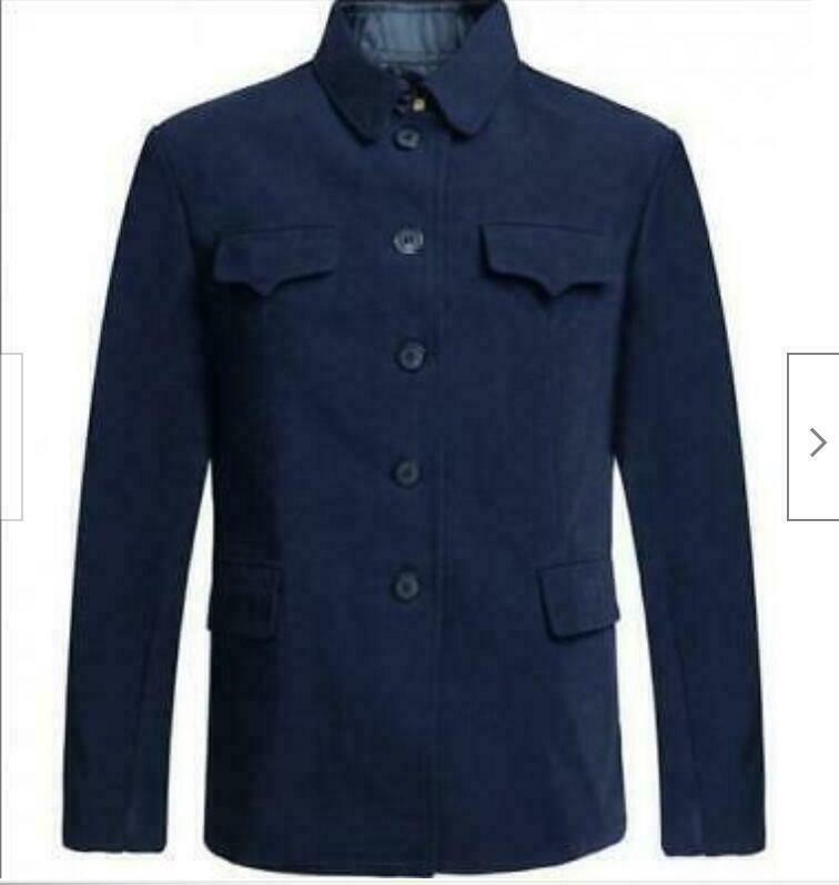Mao Suit Men's Ethnic Coat Single Breasted Jacket Retro Thicken Cotton ...