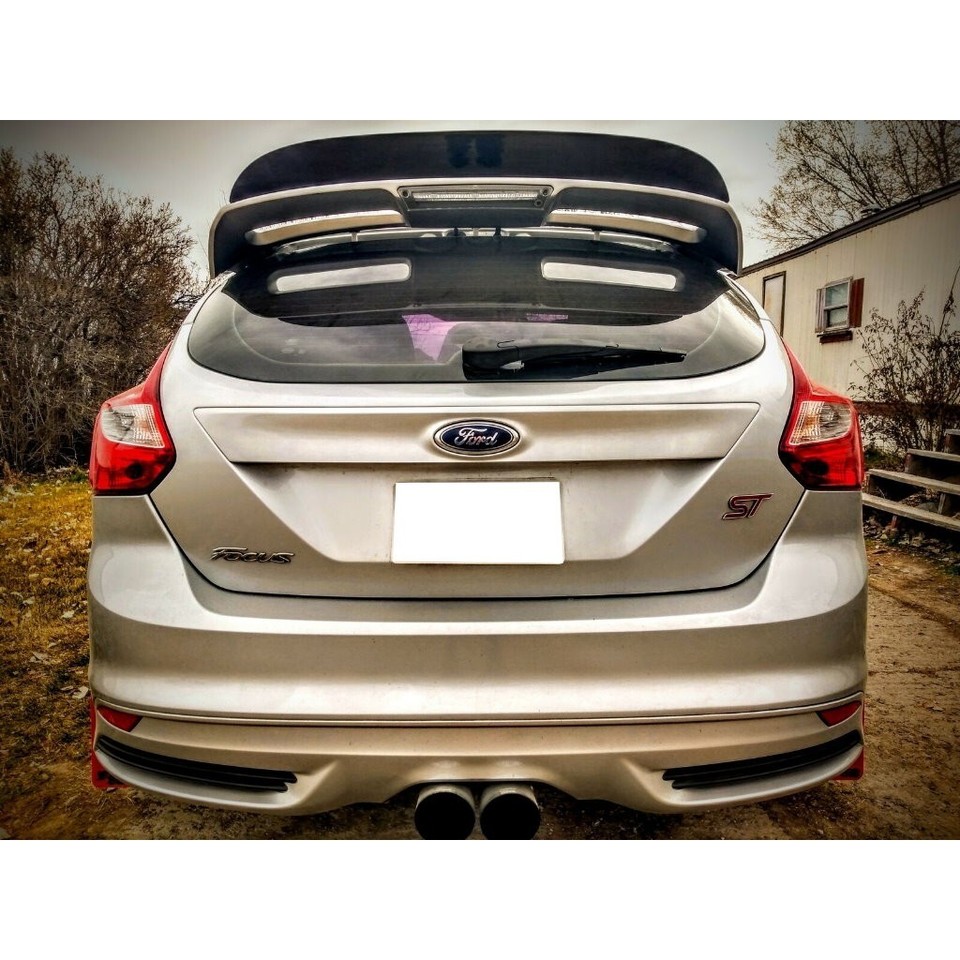 495FC Add-on ST Rear Lip Spoiler Wing Fits 2011~2018 Ford Focus 5dr ...