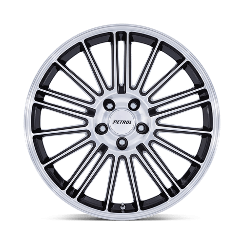 PETROL P1D Rim 19X8 5X120 Offset 35 Gloss Black w/Machined Face ...