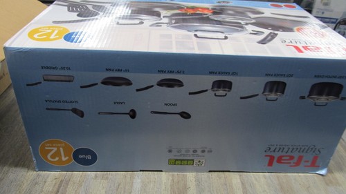 T-fal Cookware Set 12 Piece Non Stick Pots Pans Ceramic Dishwasher Safe ...