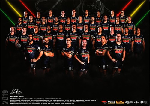 LAMINATED big 420mm PENRITH PANTHERS TEAM POSTER,NRL RUGBY | eBay