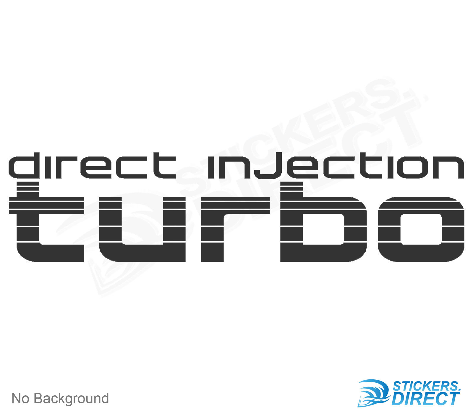 Toyota Landcruiser Direct Injection TURBO Sticker Decal 80 Series 270mm ...