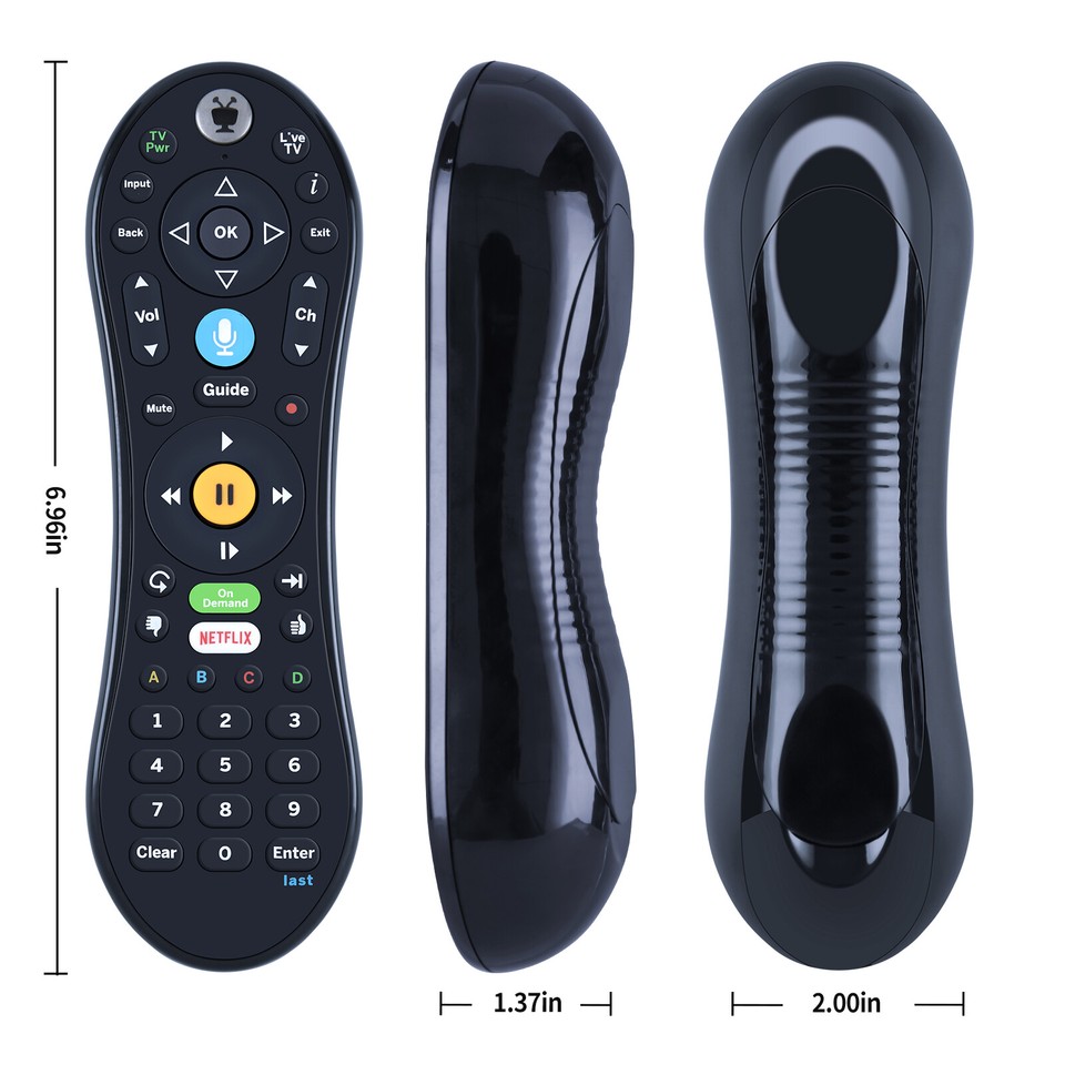 S6A Remote Control For TiVo BOLT+ DVR & 4K Streaming System with Voice ...