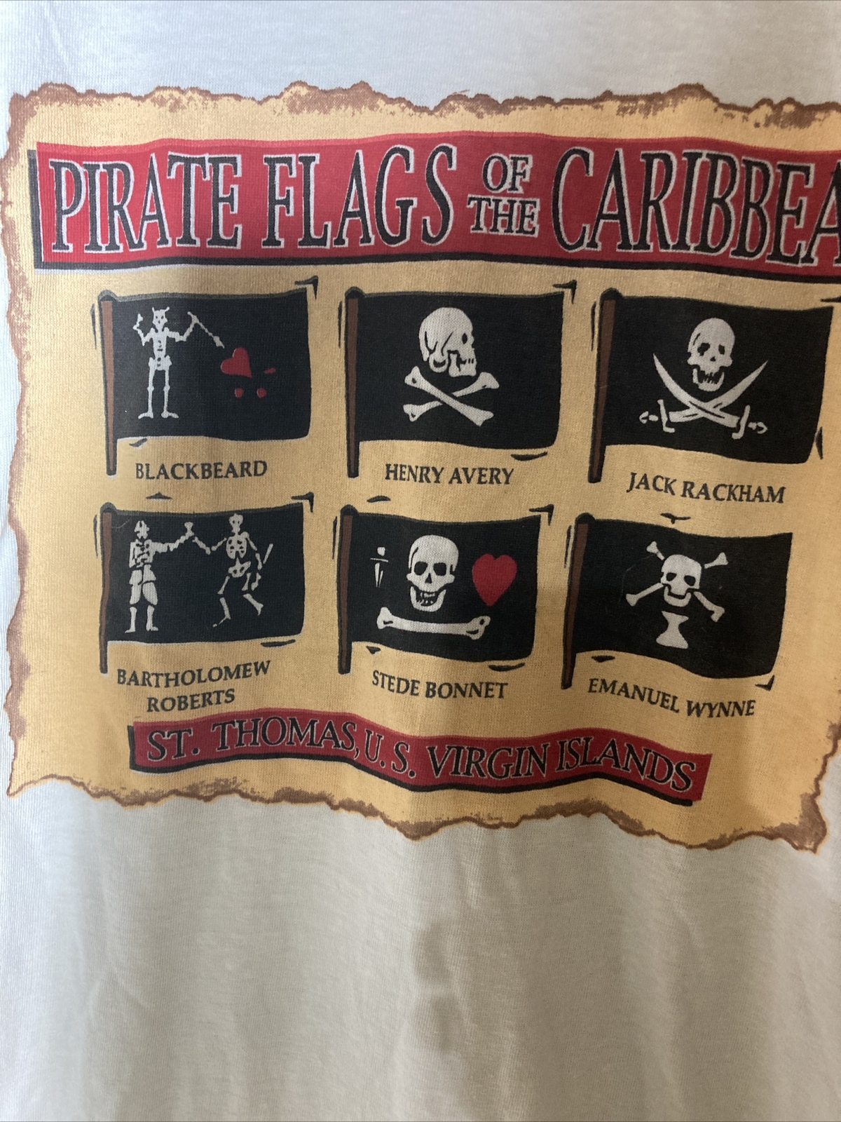 Pirate flags of the Caribbean. Saint Thomas US Virgin… - Gem