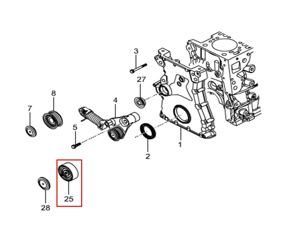 🤩 OEM Idler Pulley ASSY Ssangyong New Actyon Korando C 2011 ...
