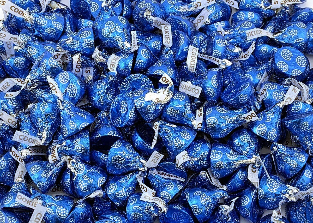 Blue Foil Hershey Kisses