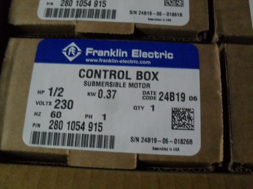 Franklin Electric 2801054915 Control box submersible motor 1/2HP | eBay