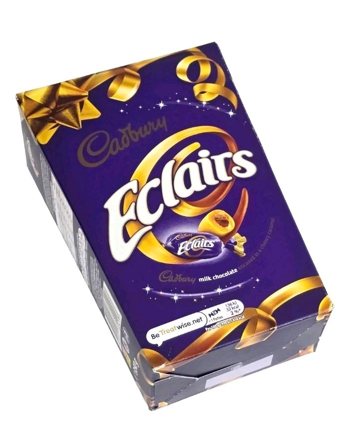 CADBURY Eclairs Gift Box 350g Milk Chocolate Sweet Caramel NEW FREE ...
