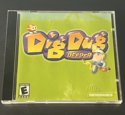 Dig Dug Deeper PC Games Complete w/ Manual CIB Video Game Retro Play ...