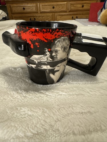 The Walking Dead Daryl Dixon Crossbow Coffee Mug Cup TWD Black Zombies ...