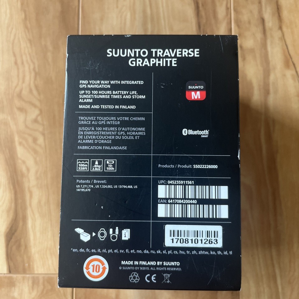 Suunto Traverse Men's Graphite GPS Watch | eBay