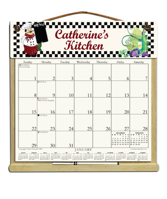 PERSONALIZED CHEF CALENDAR HOLDER - REFILLABLE EVERY YEAR! | eBay