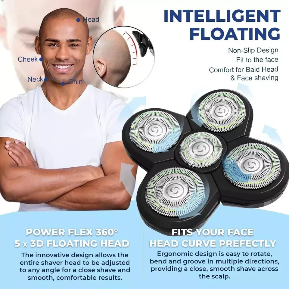 3 PACK Replacement Blades for Freebird Flex Series Head Shaver ...