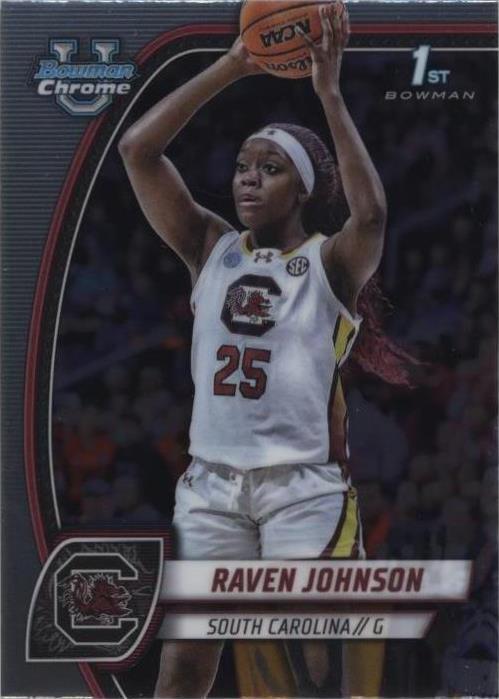 2024-25 Bowman University Chrome - Raven Johnson #60 (RC) for sale ...