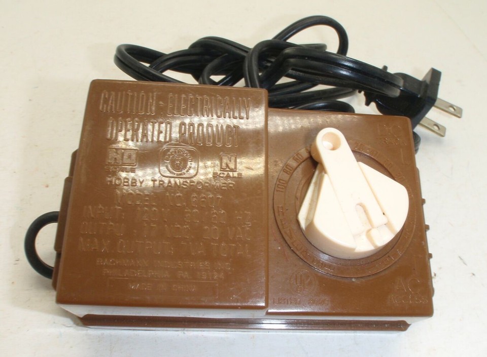 Bachmann Train Model 6607 HO & N Scale Power Pack Hobby Transformer | eBay