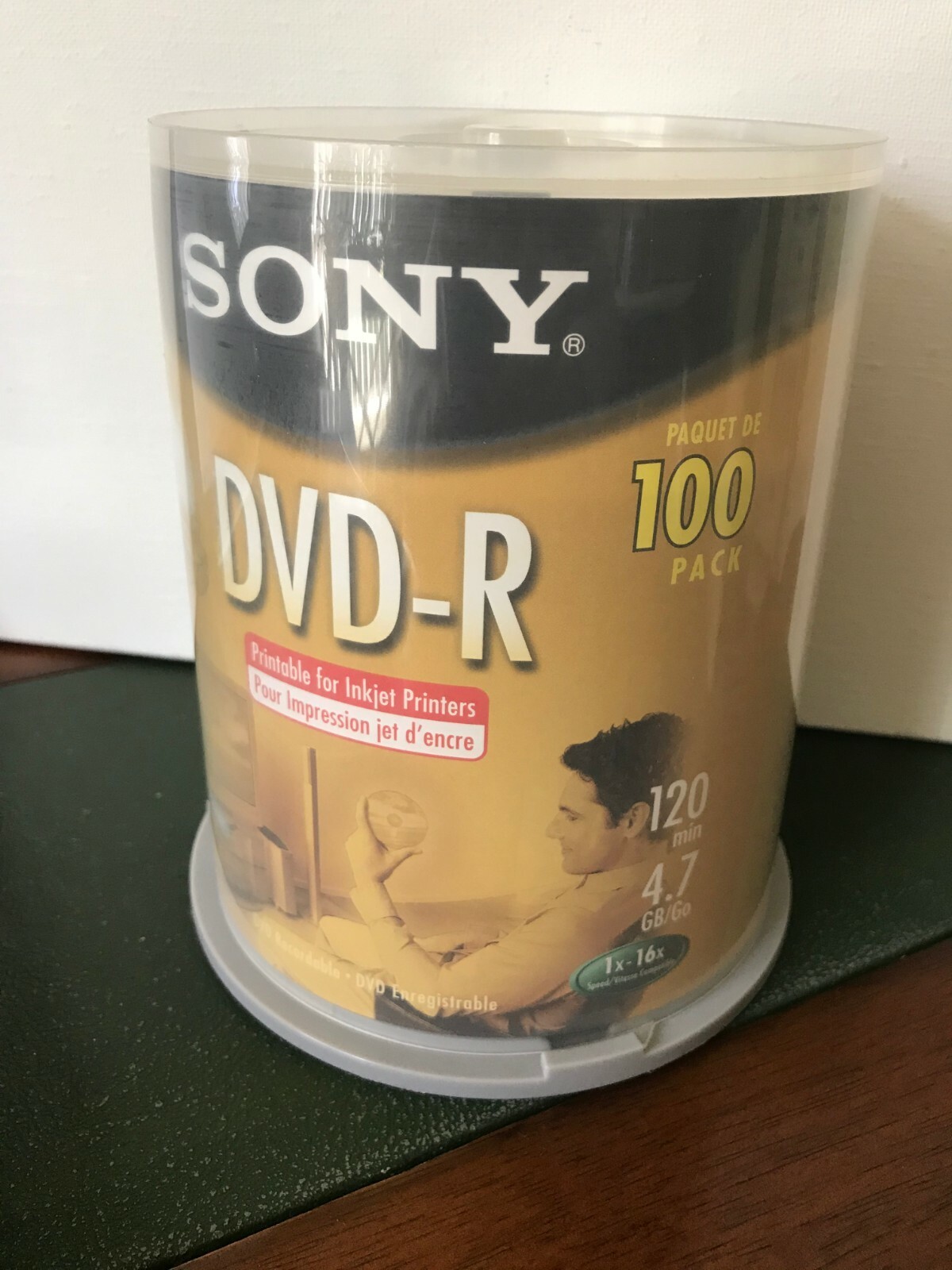 Sony DVD 75 Packs 120 min;4.7 GB/GO;Speed 1x-16x. PRINTABLE FOR INJECT ...