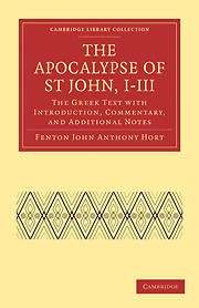 NEW BOOK The Apocalypse of St John, I‚ÄìIII by Fenton John Anthony Hort ...