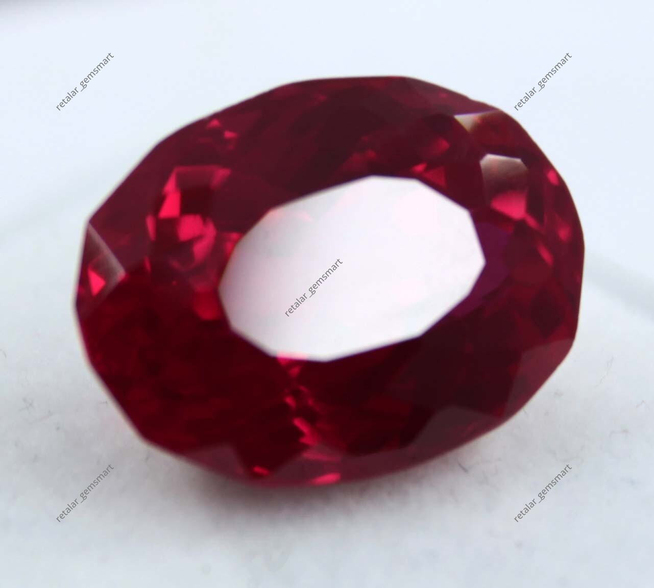 Mozambique Ruby 10 Ct Natural Blood Red Flawless Oval Loose Gemstone M ...