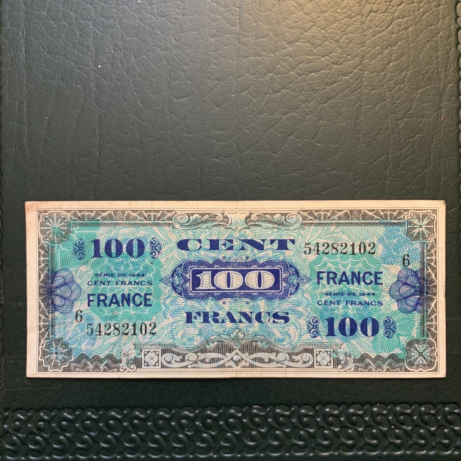 62881 Banknote 1944 Military Currency France 100 Francs Crisp Paper ...