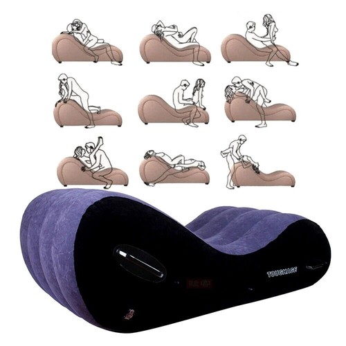 TOUGHAGE Inflatable Sexy Bed Sofa Pillow with Handcuffs Coupless Love ...