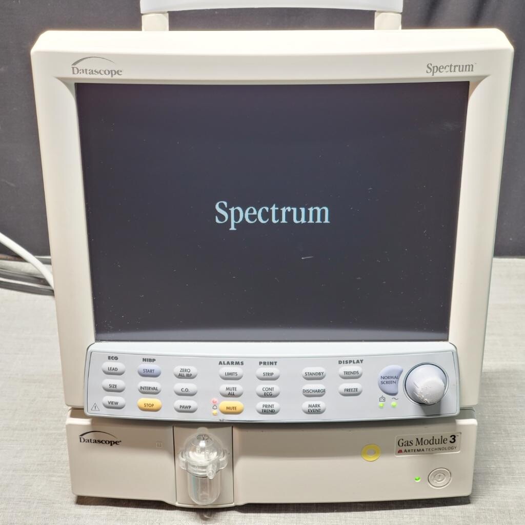 Mindray Datascope Spectrum w/ Gas Module 3 - Masimo, ECG & NIBP ...