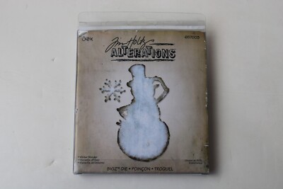 RETIRED Sizzix Tim Holtz Alterations Winter Wonder Snowman 657003 (B1 ...