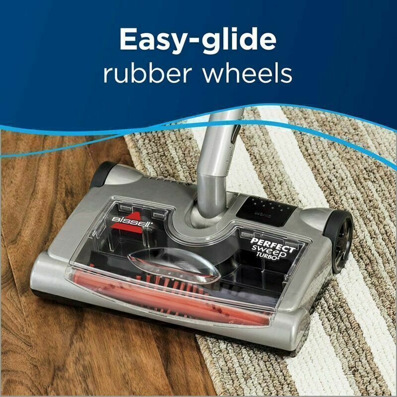 Cordless Sweep Turbo Rechargeable Carpet Sweeper Quiet & Powerful ...