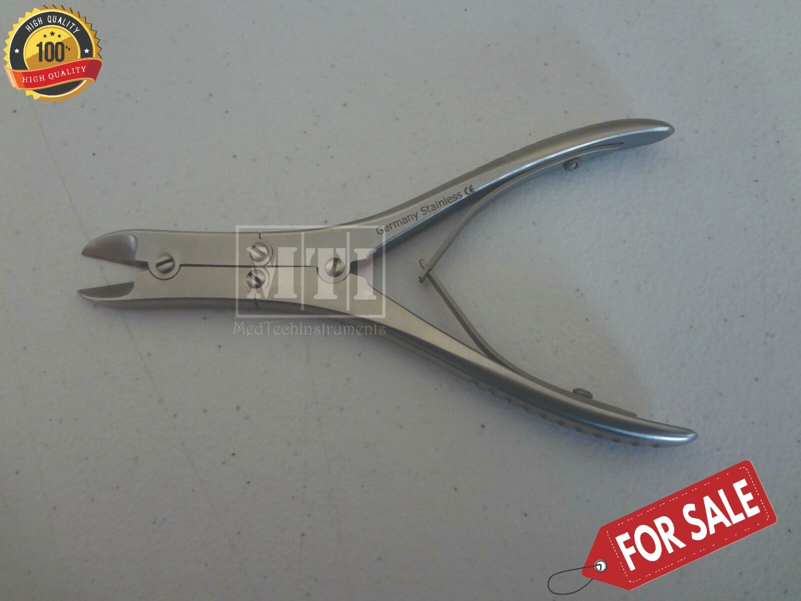 RUSKIN BONE CUTTING FORCEPS ANGLED 6'' Double Action German Stainless ...