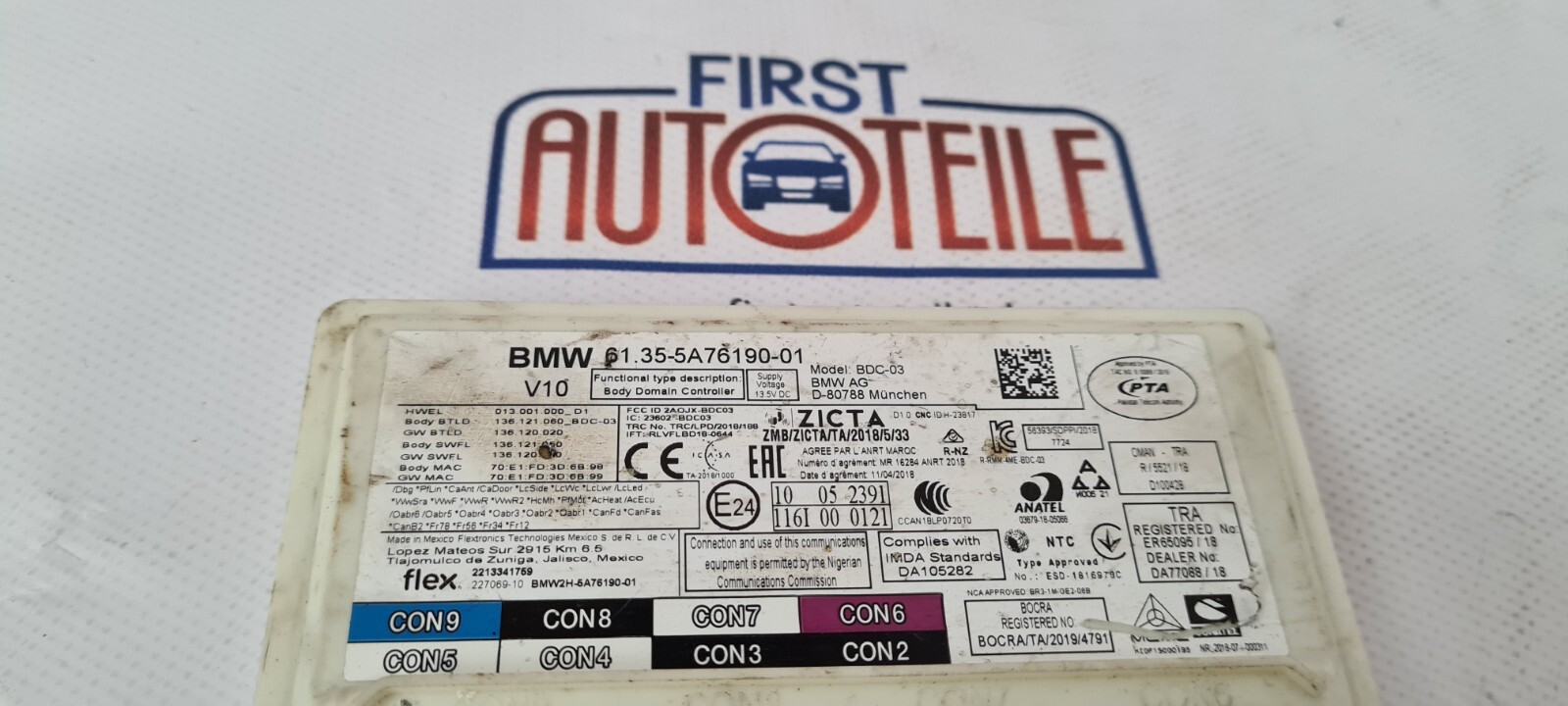 Original BMW Body Domain Controller Zentralsteuergerät BDC-03 61 35 ...