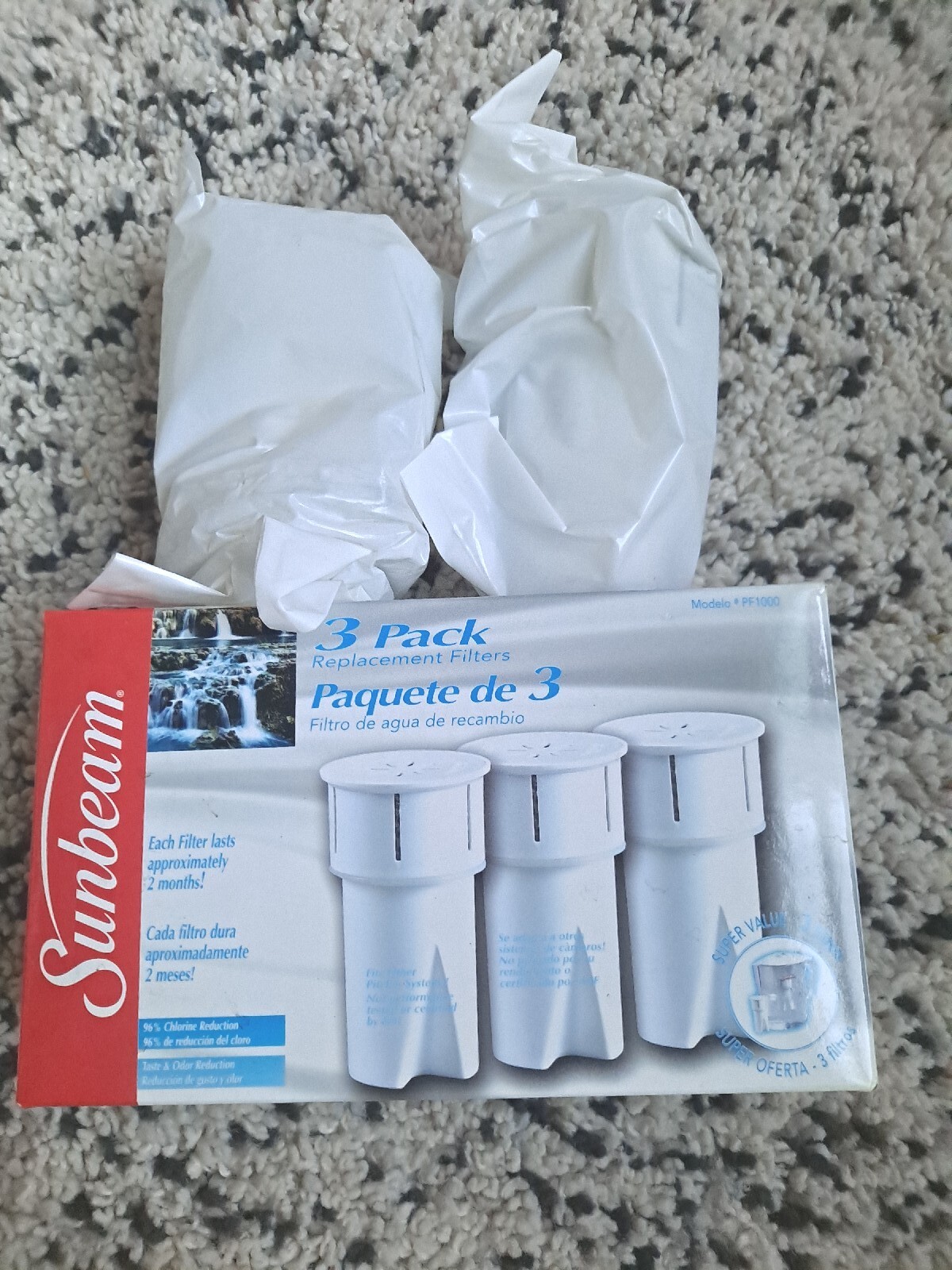 9 Sunbeam Replacement Filters Pf1000 for Water Pitcher P1000 Jug J3000 ...