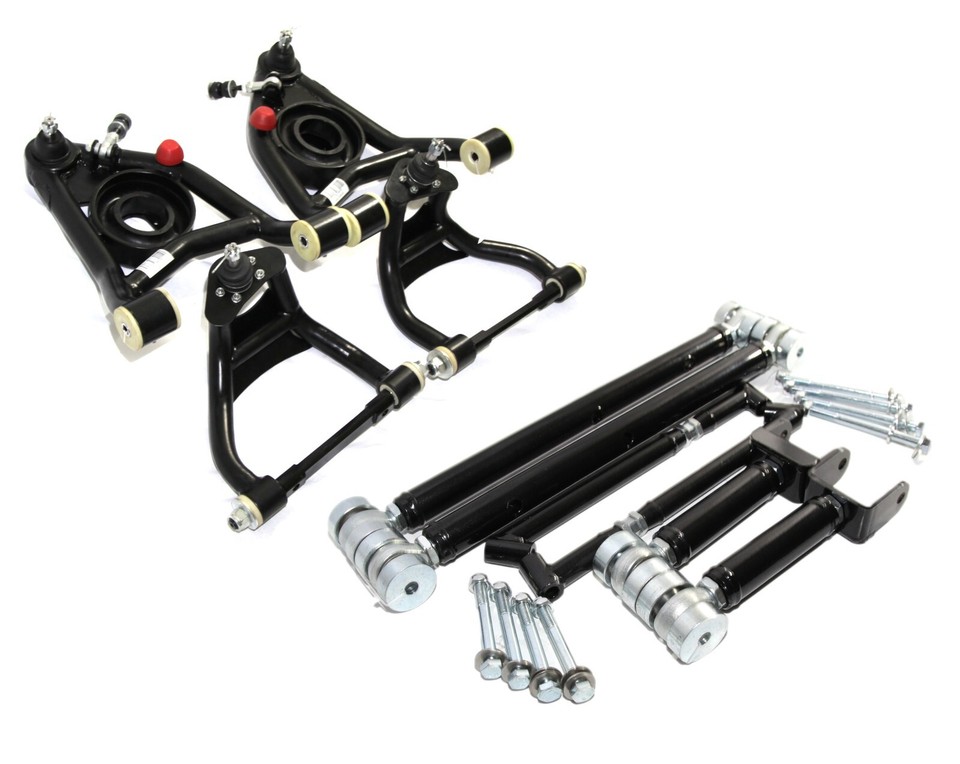 F&R Upper Lower Control Arm Set fit 68-72 Chevy Chevelle Monte Carlo ...