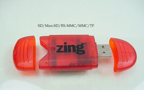 Mini Card Reader / Writer | For SD, Mini-SD, MMC | Zing | NEW | NOS ...