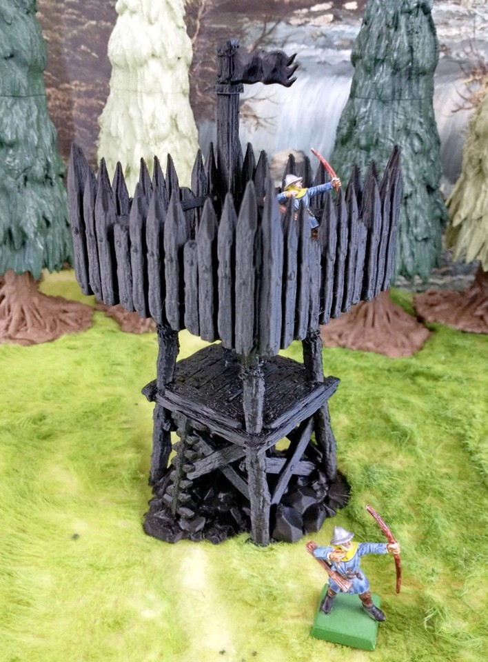 Modular Log Palisade Fort 28mm Medieval Scottish Viking Terrain D&D ...