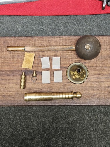 Black Powder Lot Flints Ball Starter Measure Jag Muzzleloader Flintlock ...