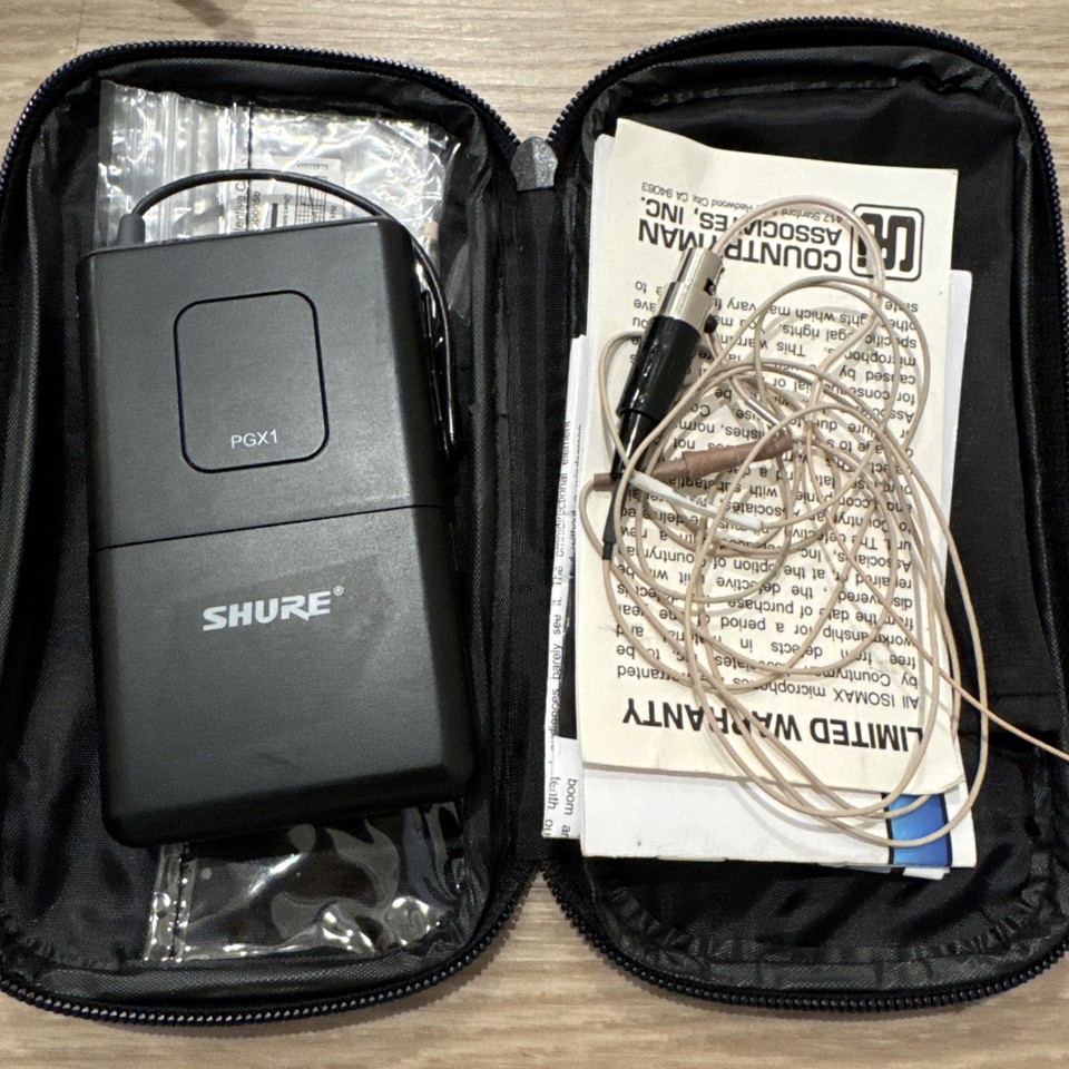 Shure PGX4 Wireless System + PGX1 Bodypack + Shure SM58 Mic – Untested ...
