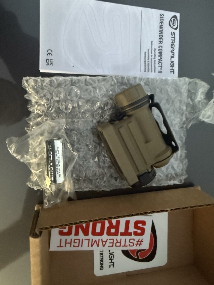 Streamlight Sidewinder Compact II 55lm Multi-Source Flashlight - Coyote ...