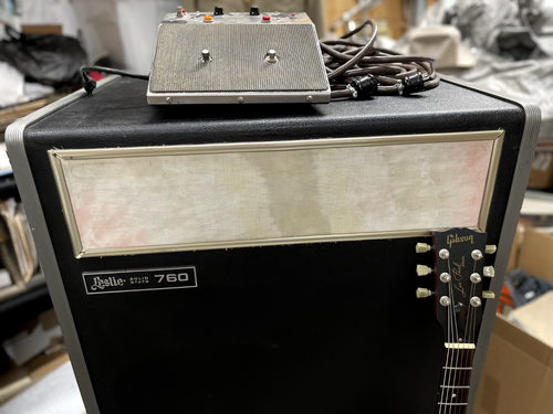 Vintage Leslie model 760 rotating speaker with pre-amp pedal & cable ...