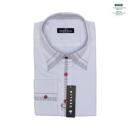 LUXURY 690$ GERLIN Shirt White SUPRALUX ALUMO Cotton 16-41 1B ZILLI | eBay