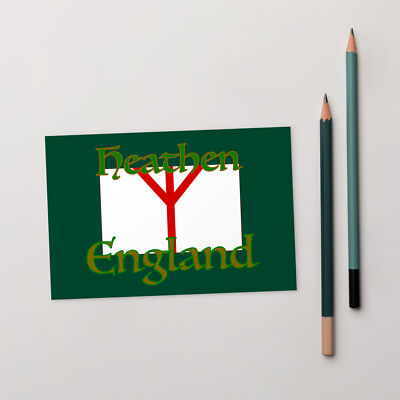 "Heathen England" Postcard Asatru Flag Saxon Runic Pagan Wicca | eBay