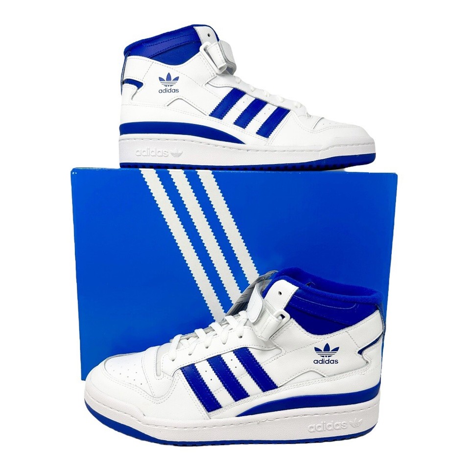 Adidas Forum Mid FY4976 White/Royal Size 10 | eBay