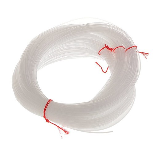 2x (100 meters transparent nylon string 1mm diameter boat/fishing line ...
