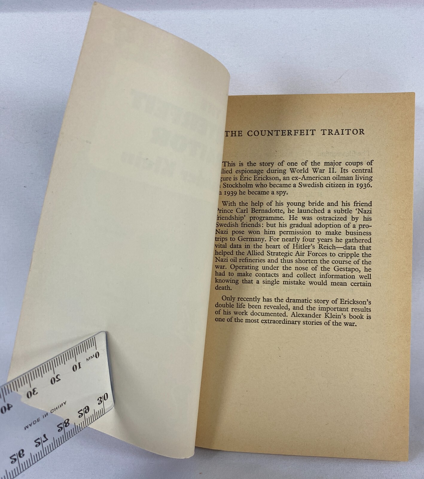 The Counterfeit Traitor Alexander Klein Wartime espionage True Story ...